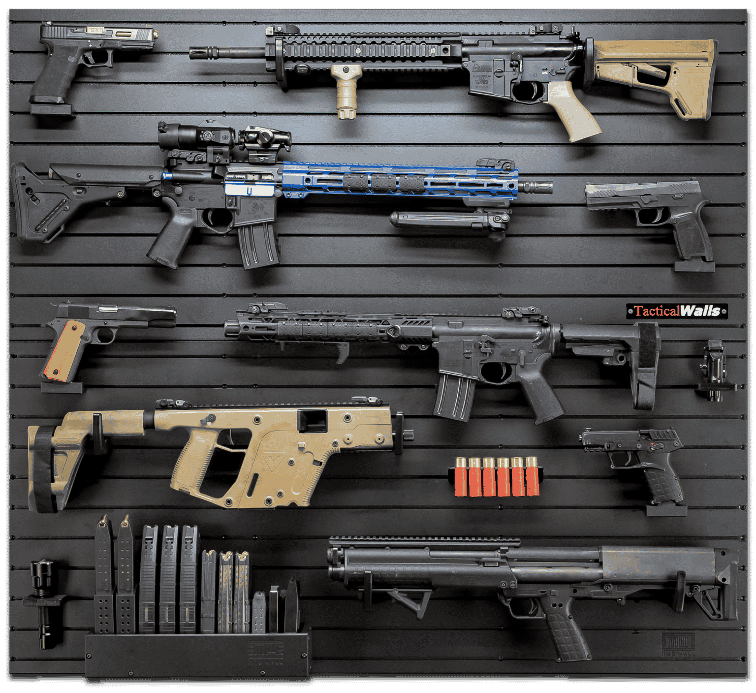 ModWall Firearm Storage | Hanging Gun Display Wall | Tactical Walls