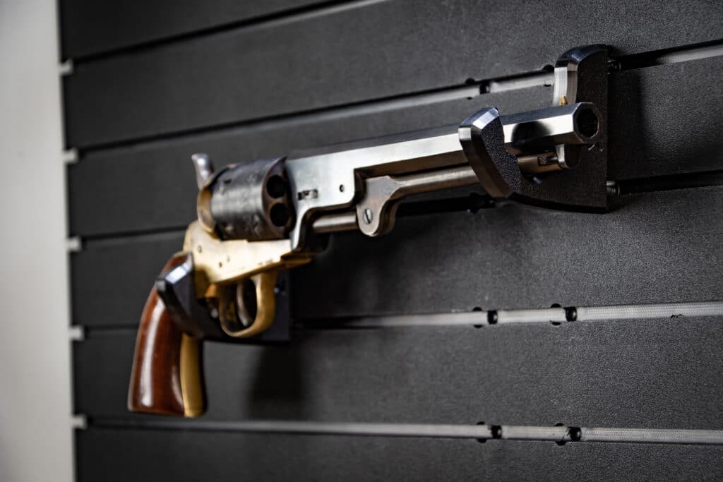 Wall Mounted Pistol Holder | ModWall Handgun Display Rack | Tactical Walls
